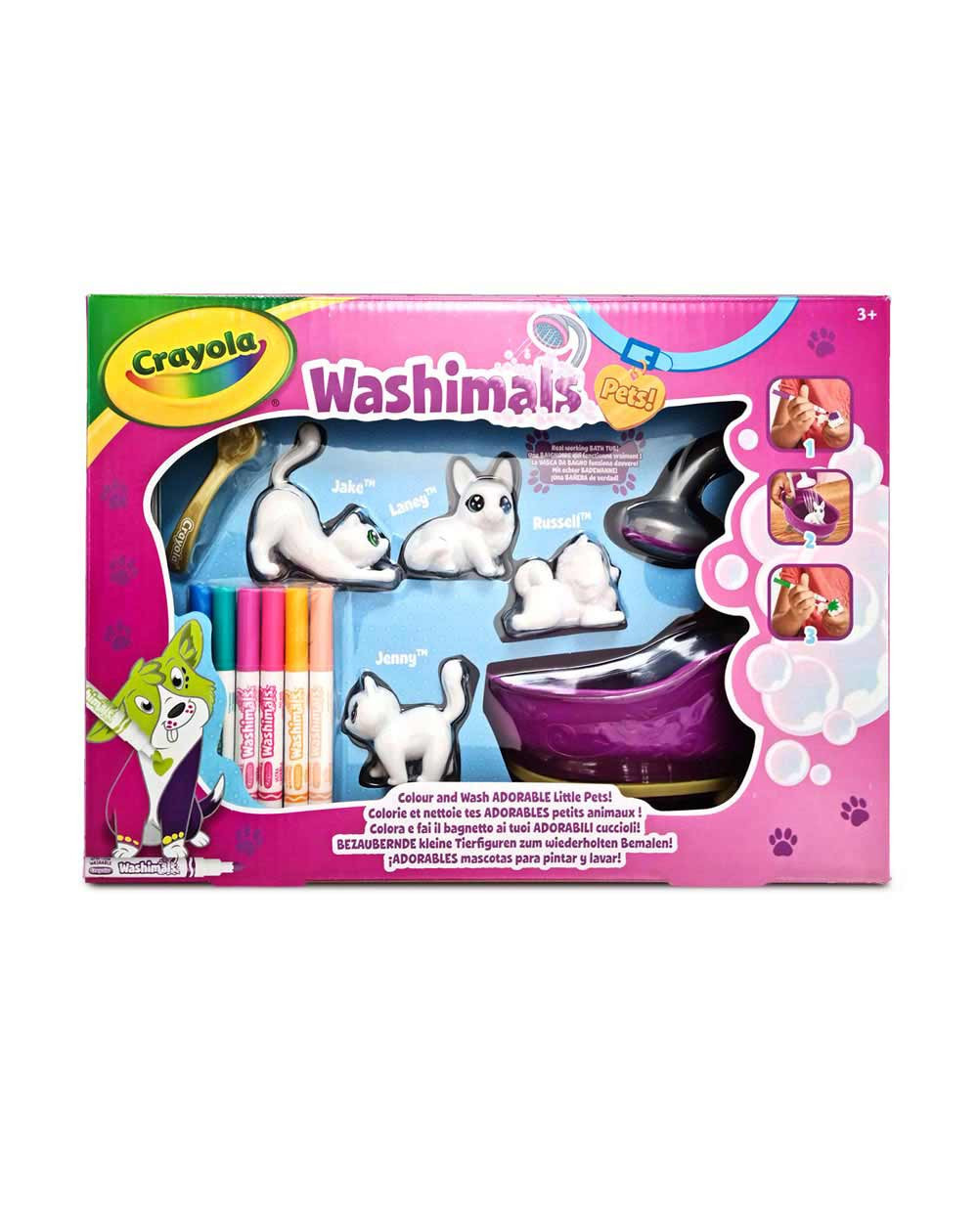 Washimals playset Pets Tub - Crayola art supplies - Agapics