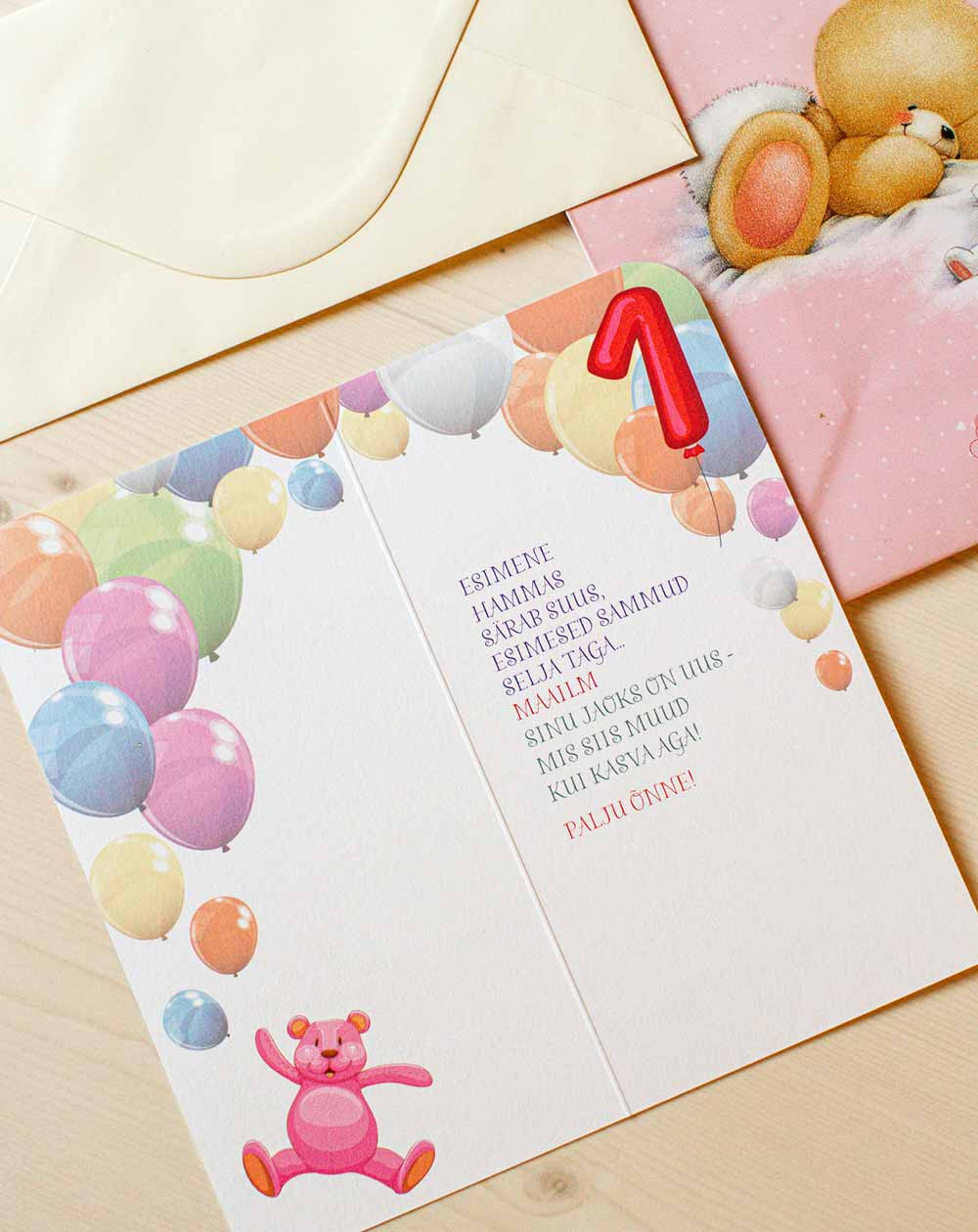 Card Number 1 Girl - Birthday cards for kids - Agapics