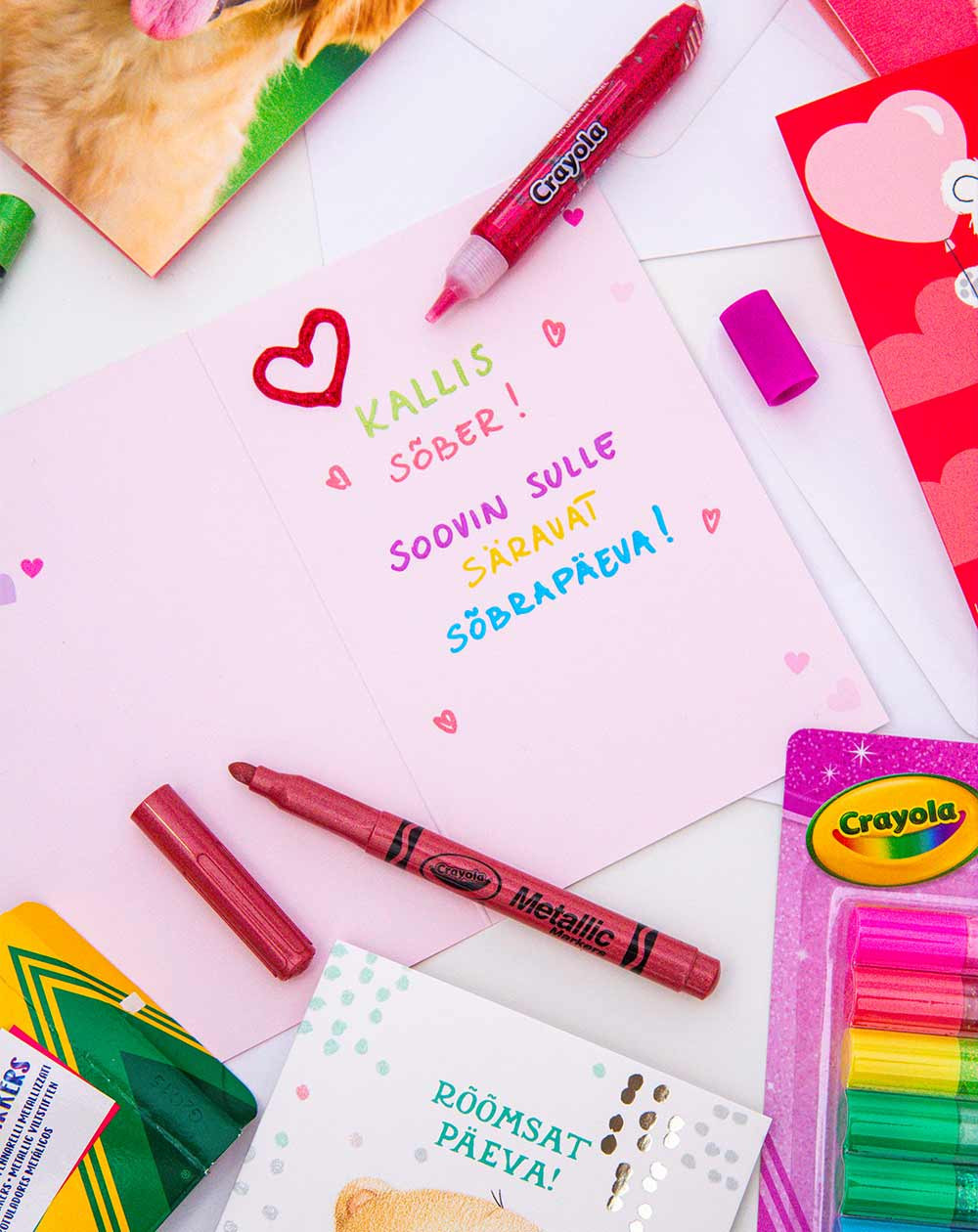 Pestavad sädelevad liimid 9tk - Crayola kunstitarbed - Agapics